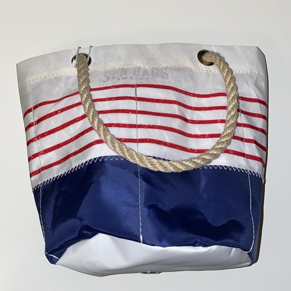 Sea Bags | Bags | Sea Bags Red Mariner Stripe Beverage Bucket Bag ...